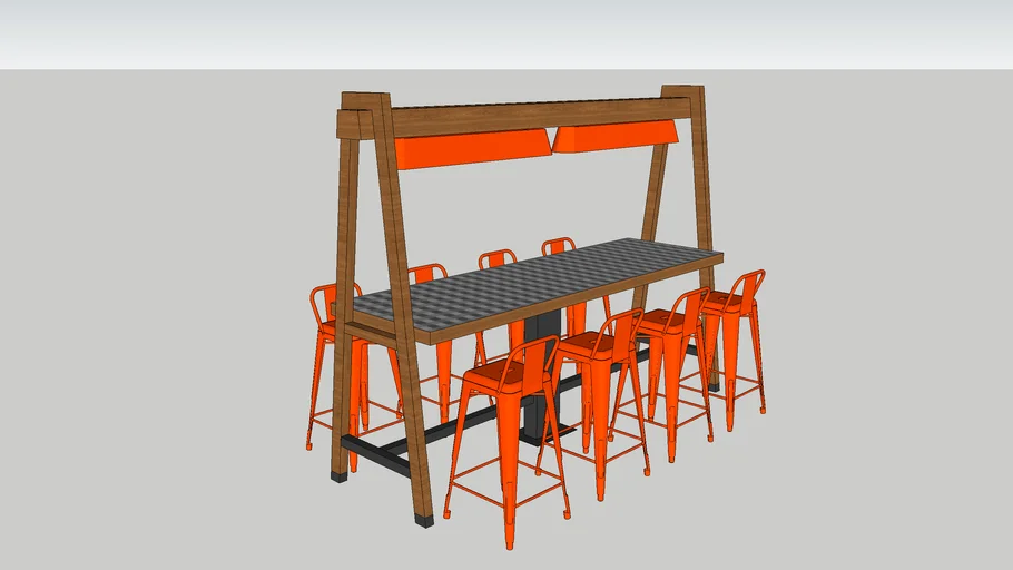 Community Table | 3D Warehouse