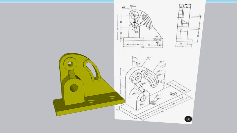 Mechanical Drawing in Sketchup 02 | 3D Warehouse