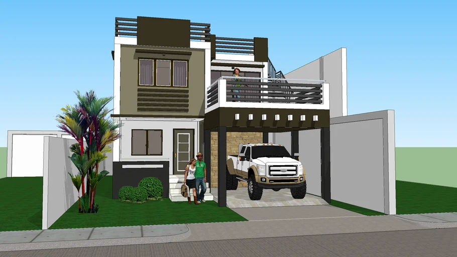 two storey house | 3D Warehouse