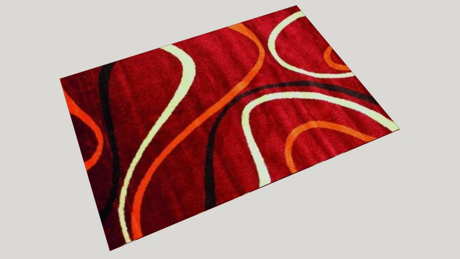 Tappeto Moderno Rosso | 3D Warehouse