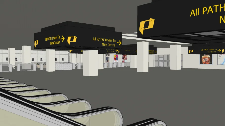 WTC PATH Station & Mezzanine Floor (Pre 9/11) | 3D Warehouse