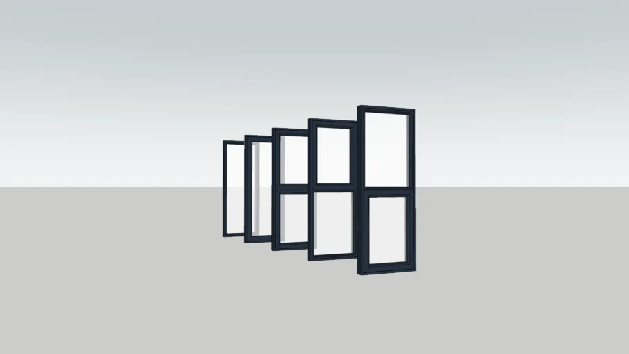 Origin Casement Windows 1550 x 600 | 3D Warehouse