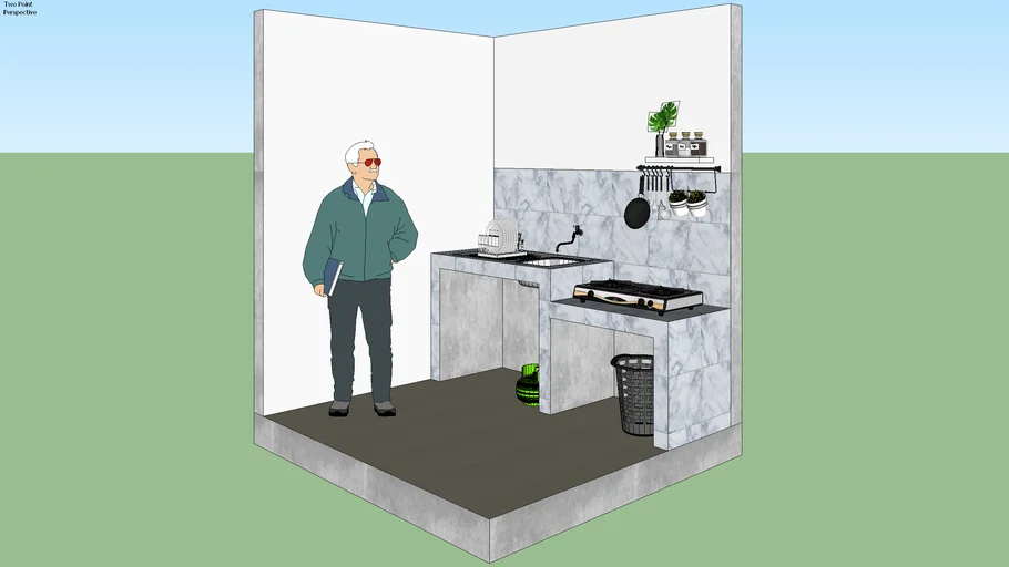 kitchen set dapur rumah sederhana | 3D Warehouse