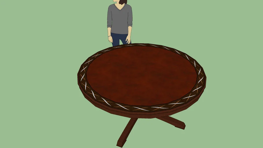 Round dining table | 3D Warehouse