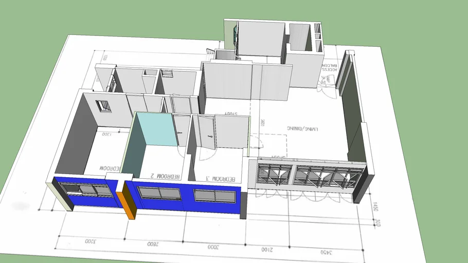 Teck Ghee Vista 5Rm Flat | 3D Warehouse