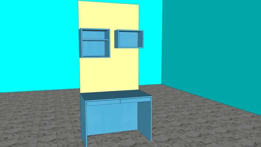 Computer+Table+Flip+Top | 3D Warehouse