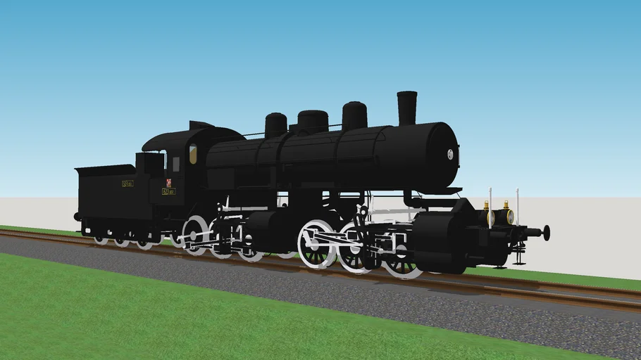 Steam locomotive ČSD class 623.0 (1913; MÁV 651) | 3D Warehouse