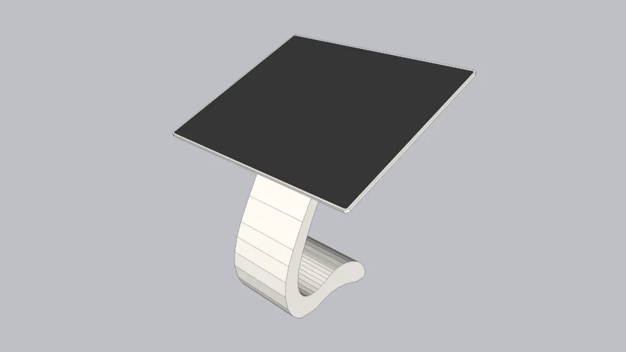 Fancy 55' Touchscreen Kiosk | 3D Warehouse