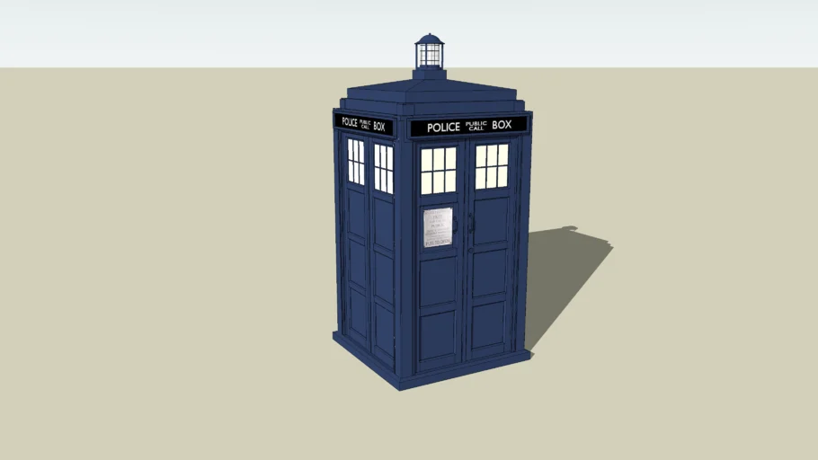 TARDIS 2005 - 2008 Accurately dimensioned | 3D Warehouse