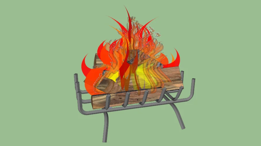 Fireplace Fire | 3D Warehouse