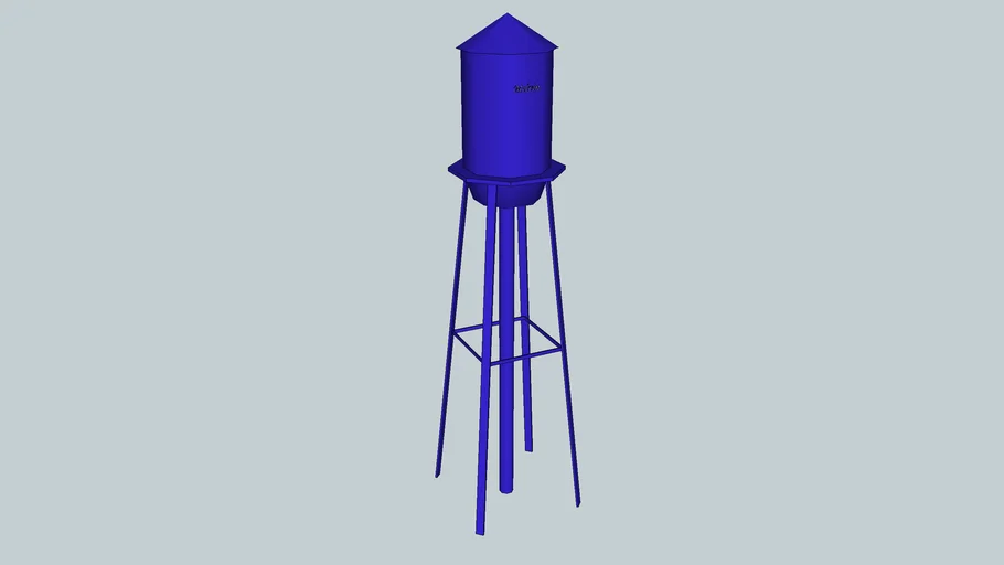 Melvin IA, water tower | 3D Warehouse