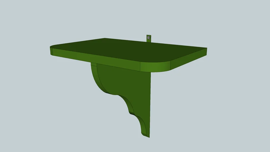 small wooden shelf | 3D Warehouse