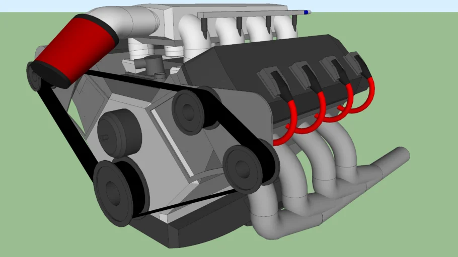 Powerstroke V8 Diesel Engine | 3D Warehouse