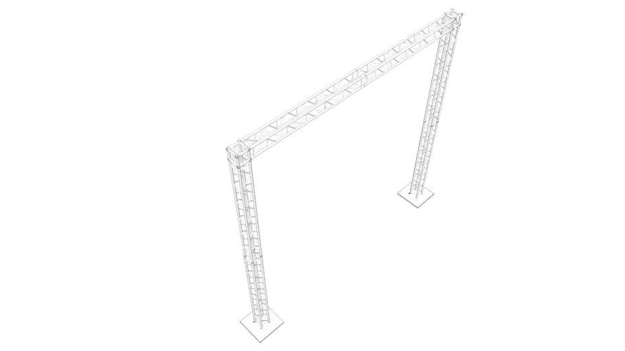 20 x 20 truss goal post | 3D Warehouse