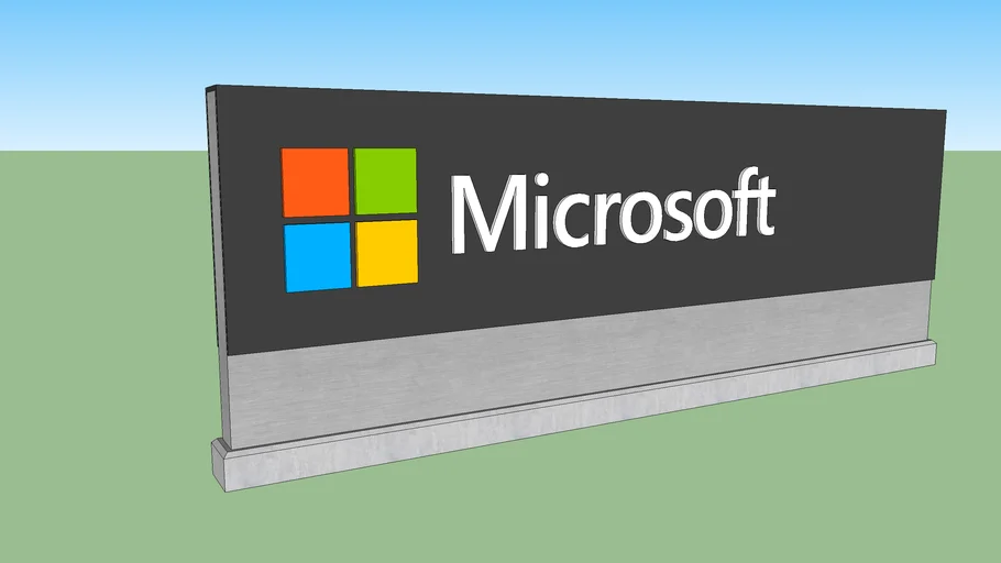 Microsoft Headquarters Sign | 3D Warehouse