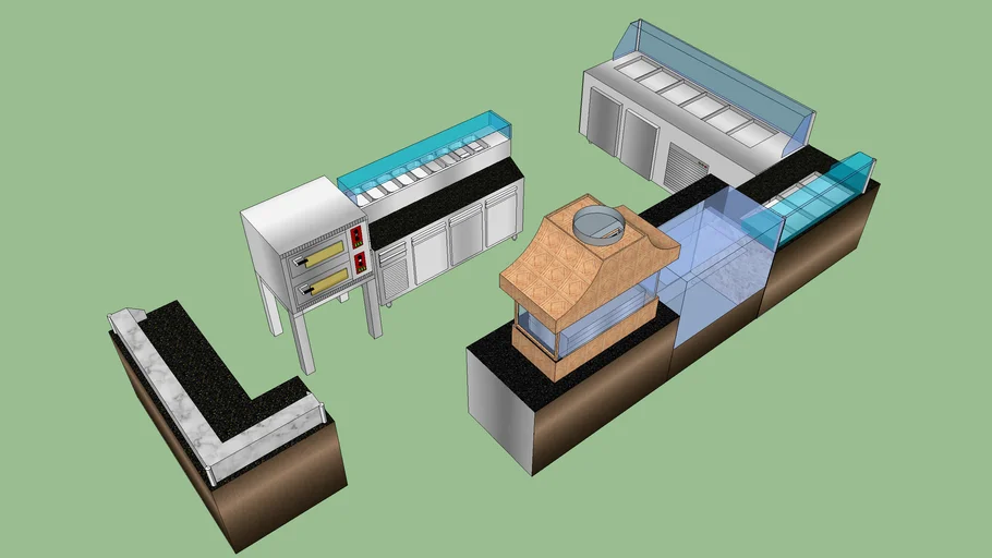 Industrial Restaurant Counters & Work Surfaces 3D Models | 3D Warehouse