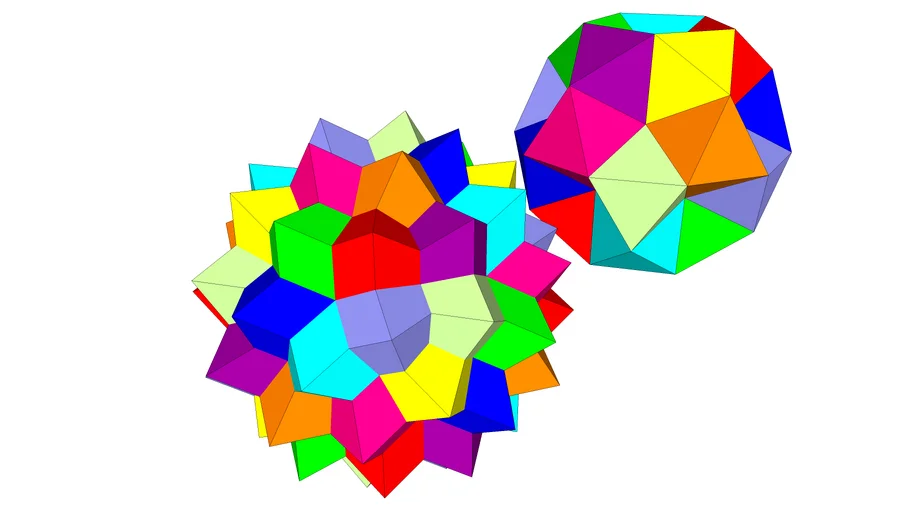 JUST FOR BEAUTY N°3 ( COMPOUND 10 OCTAHEDRON IRREGULAR ) | 3D Warehouse