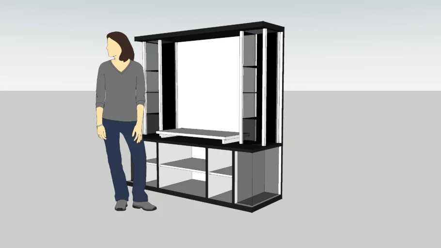 Lemari / Rak TV Minimalis | 3D Warehouse