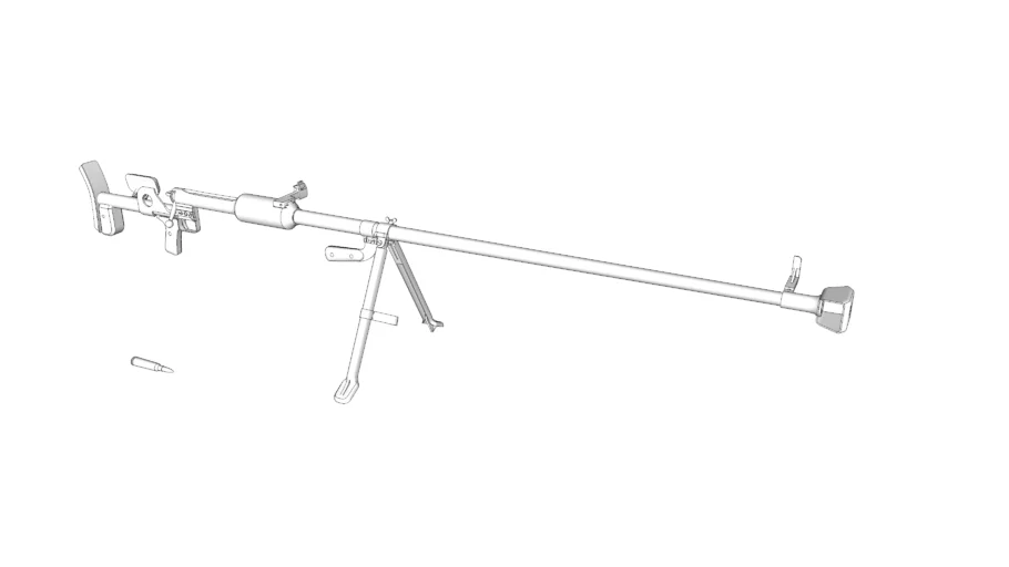 【Enlisted】PTRD-41 3D MODEL | 3D Warehouse