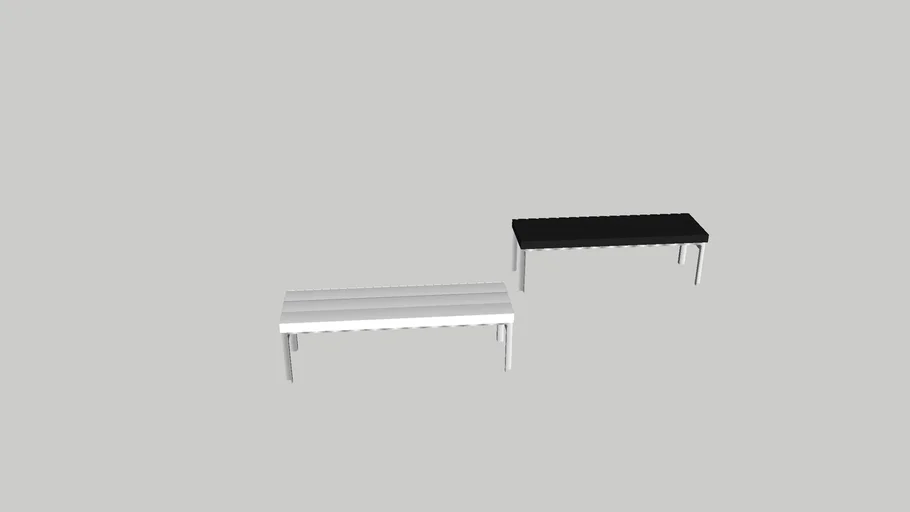 scan design Abby bench | 3D Warehouse