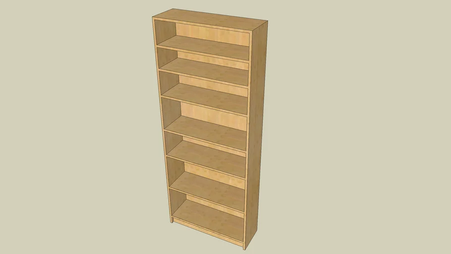 Wood Bookshelves | 3D Warehouse