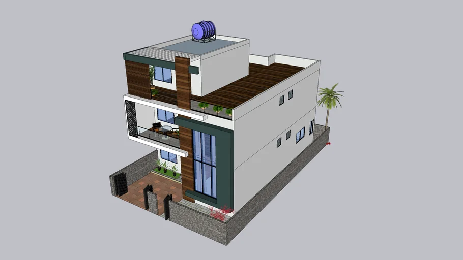 The rare _22'x50' Elevation Design For Home | 3D Warehouse