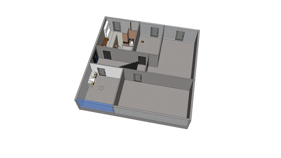 Cube 1 - Utility Area | 3D Warehouse