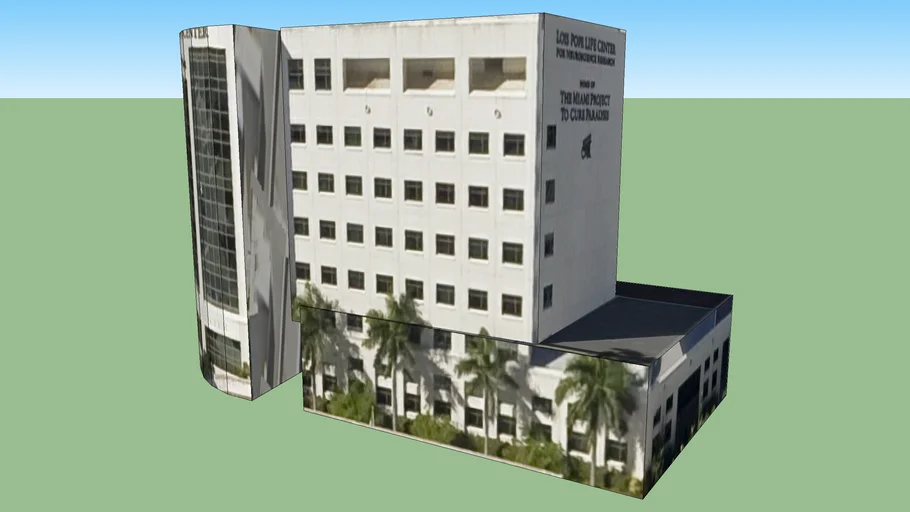 Edificio en Miami del LOIS POPE LIFE CENTER, FL, USA | 3D Warehouse