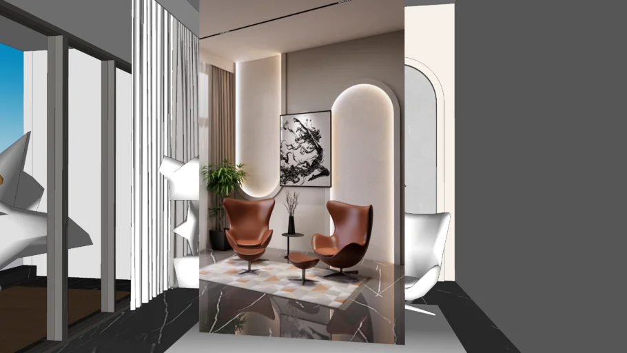 CORNER SEATING AREA | 3D Warehouse