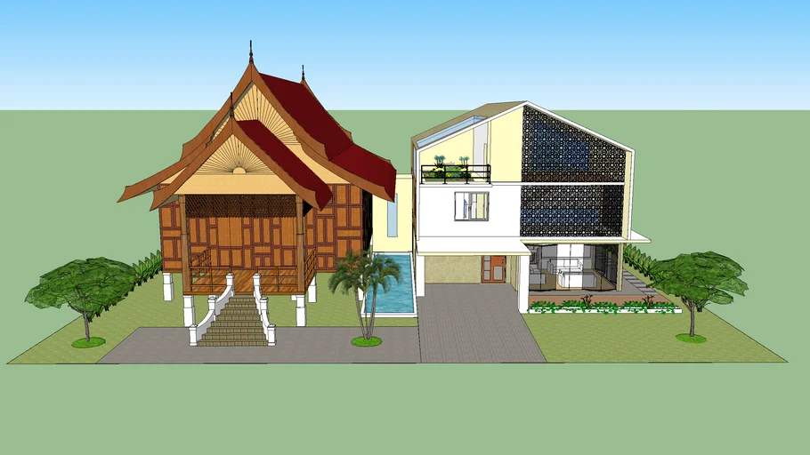 Heritage Malay & Modern Wing | 3D Warehouse