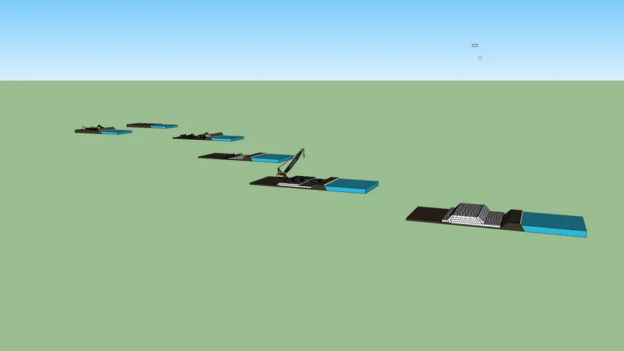 Cross Section Tanggul | 3D Warehouse