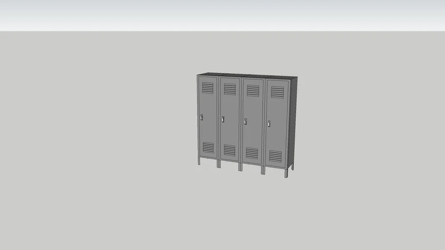 lockers (4 deuren) | 3D Warehouse