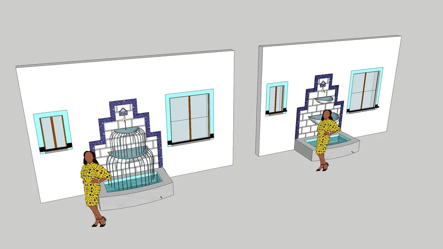 Fuente de pared | 3D Warehouse