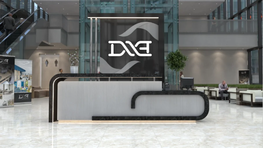 Modern Reception Desk Meja Resepsionis Moderen | 3D Warehouse