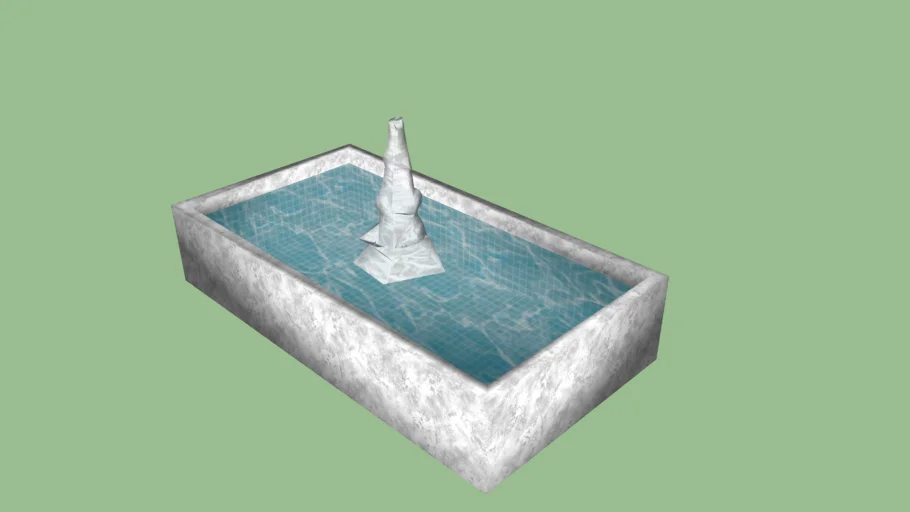 Rectangular fountain | 3D Warehouse