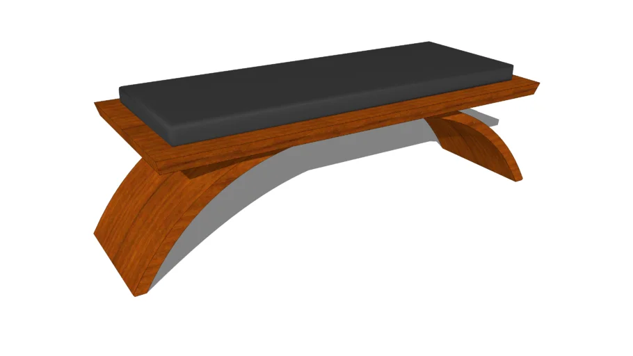 Thos. Moser Vita Museum Bench | 3D Warehouse