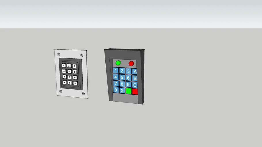 keypad | 3D Warehouse