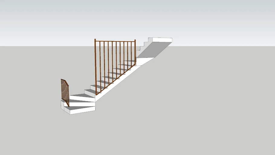 Corner stair | 3D Warehouse