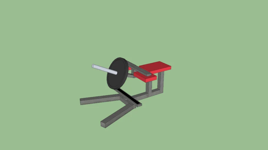 Seated calf raise machine | 3D Warehouse