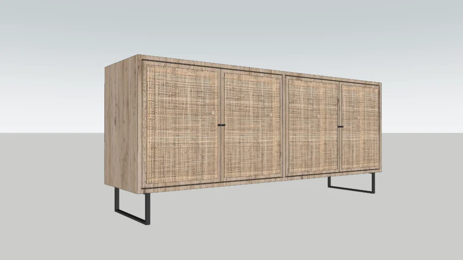 BUFFET TABLE RATTAN | 3D Warehouse