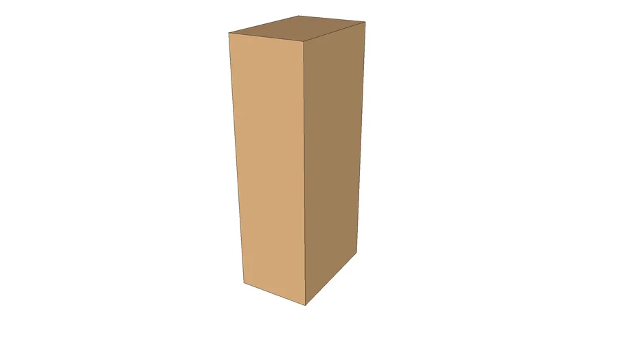 3-1/2' x 5-1/4' Parallam PSL Column | 3D Warehouse