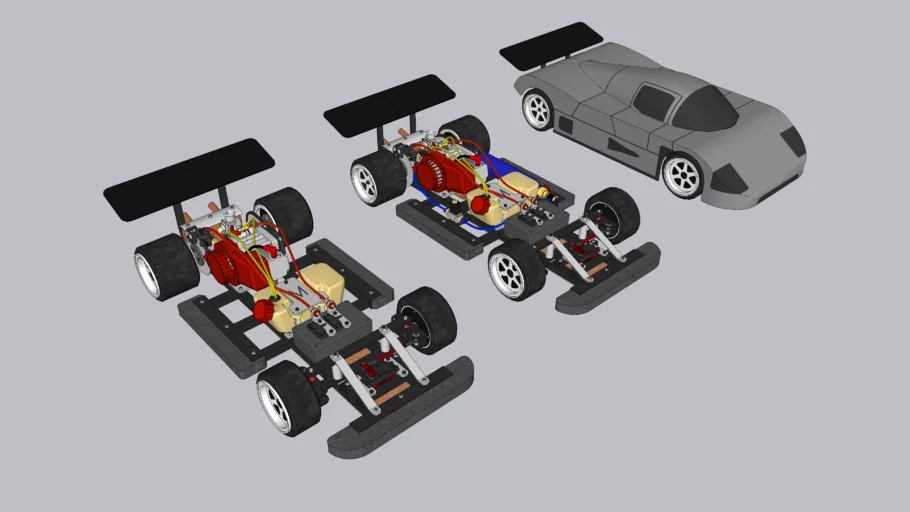 DIY 80s Lemans Style 5th Scale RC Car Gasoline | 3D Warehouse