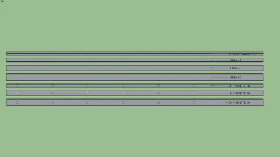 Perfil para Drywall | 3D Warehouse