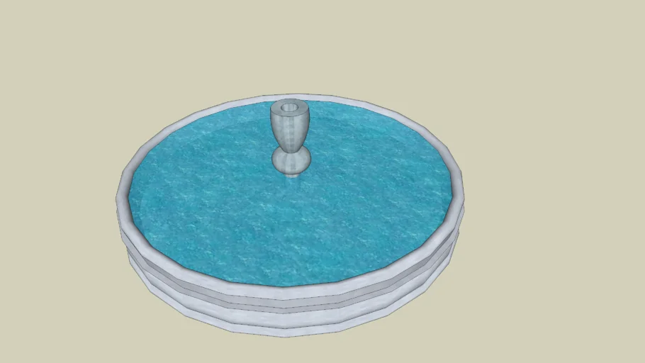 Park Component 3 water fountain | 3D Warehouse