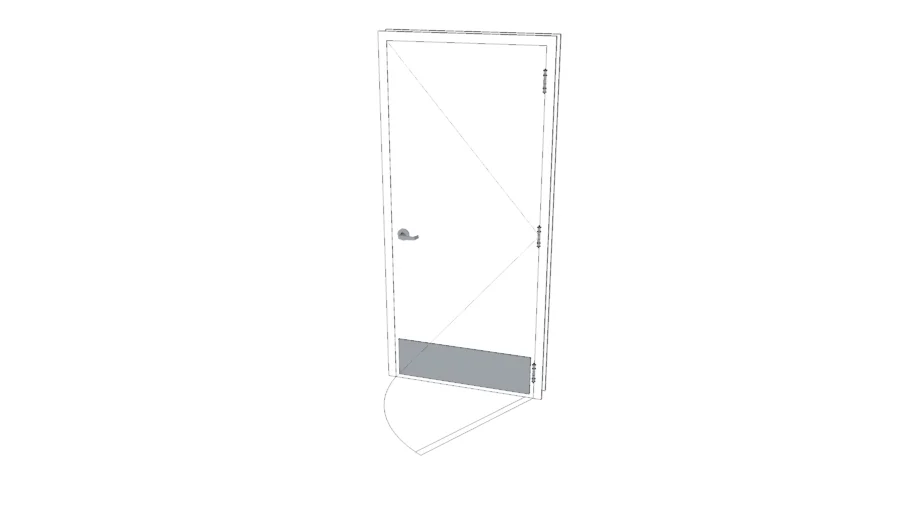 HM Door 3070 Commercial Flush | 3D Warehouse