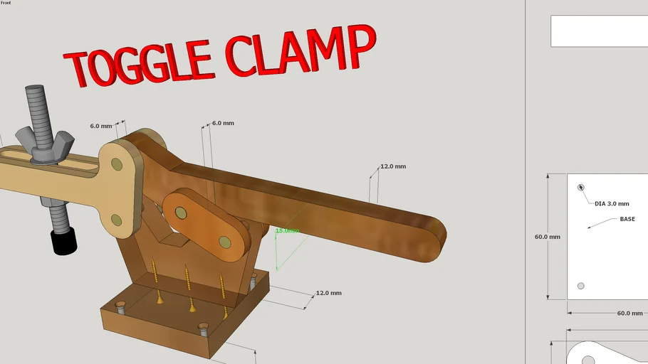 TOGGLE CLAMP (Wood) | 3D Warehouse