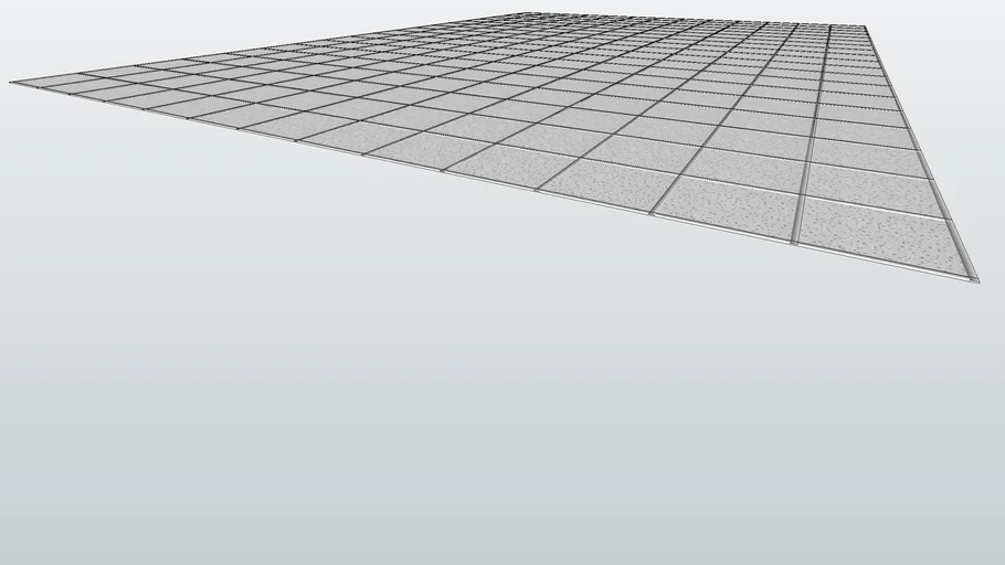 Ceiling Tile Plain | 3D Warehouse