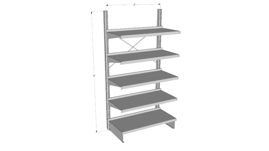 Freestanding Storage and Display Shelving | 3D Warehouse