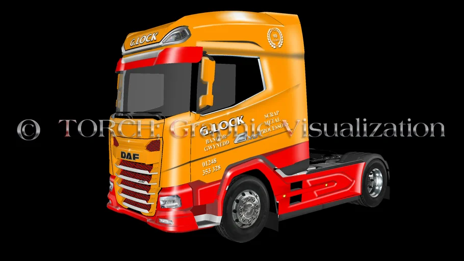 Daf XG+ G.Lock Scrap Metal Processors | 3D Warehouse