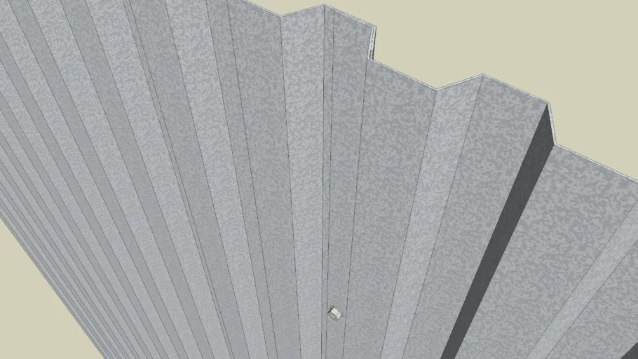 4' Rib - Profile Metal Panels | 3D Warehouse